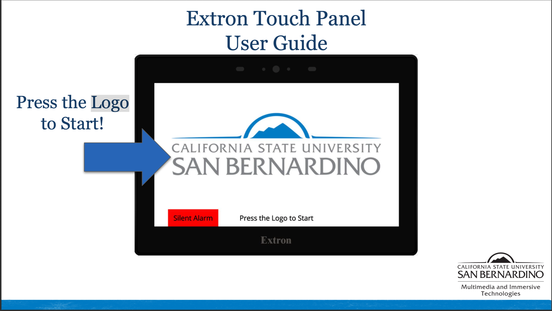 User Guide | Multimedia & Immersive Technologies | CSUSB